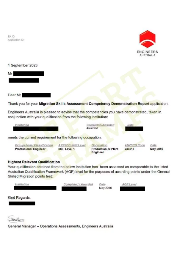 Top CDR Writing Services for Engineers - ReportChamps